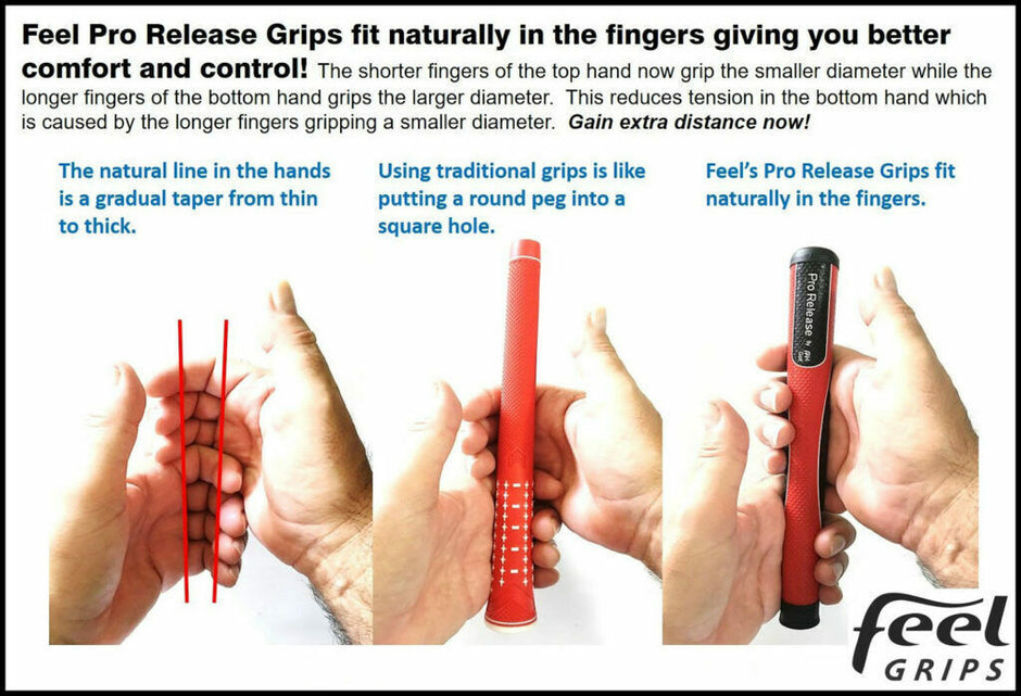 Feel Grips - Reverse Taper Golf Grips – feelgrips.com